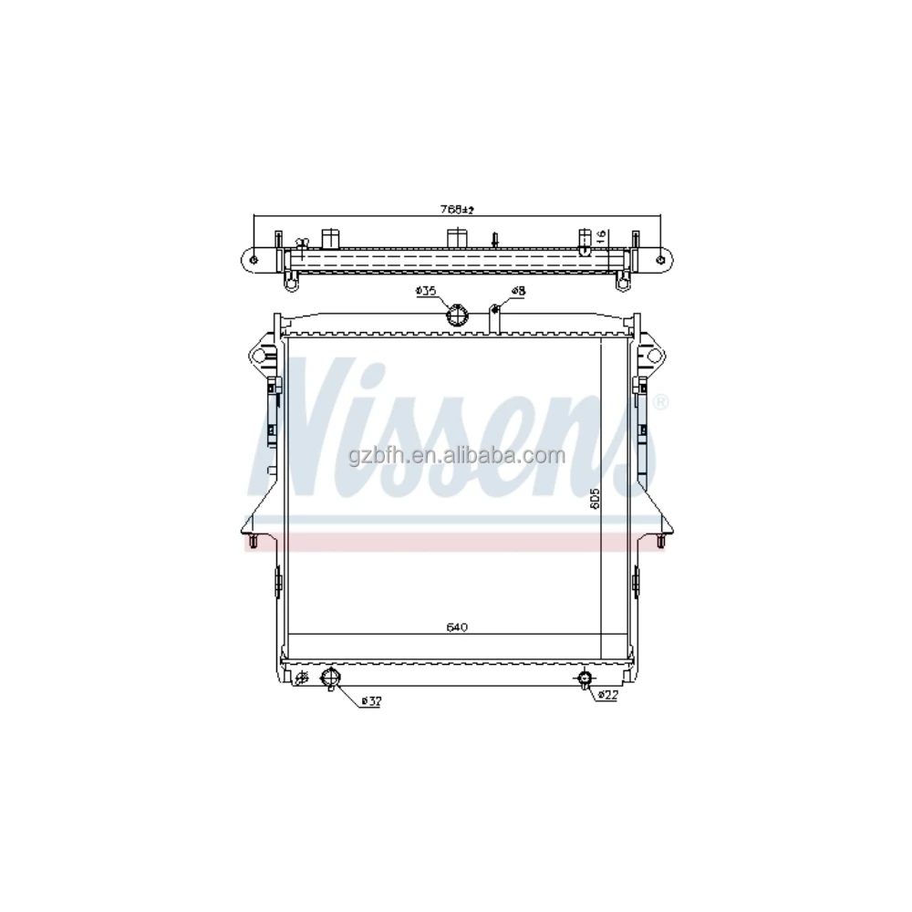 Cooling Radiator for MAZDA BT50 FORD RANGER 2011- UK02-15-200B AB39 ...
