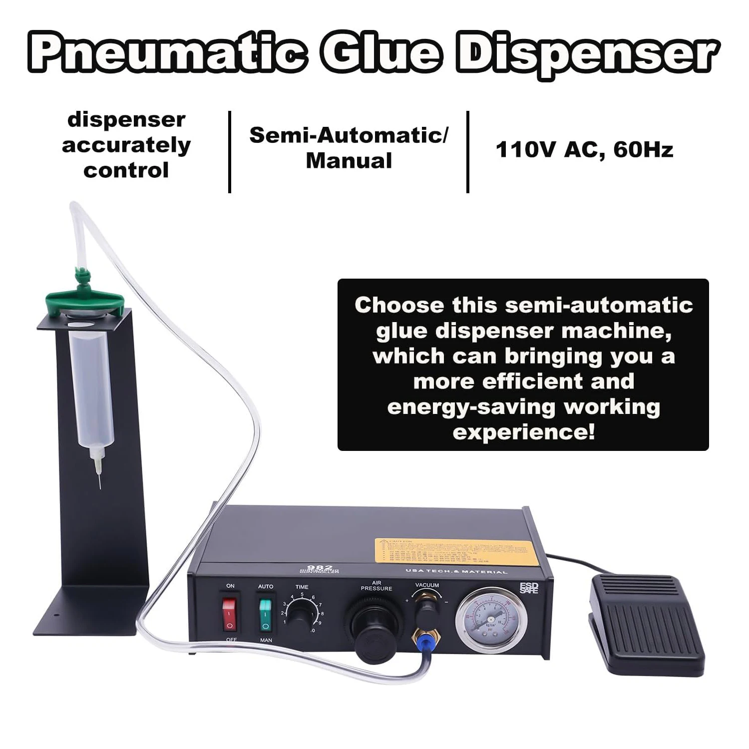 Semi Automatic Glue Dispenser Machine Solder Paste Controller Glue ...