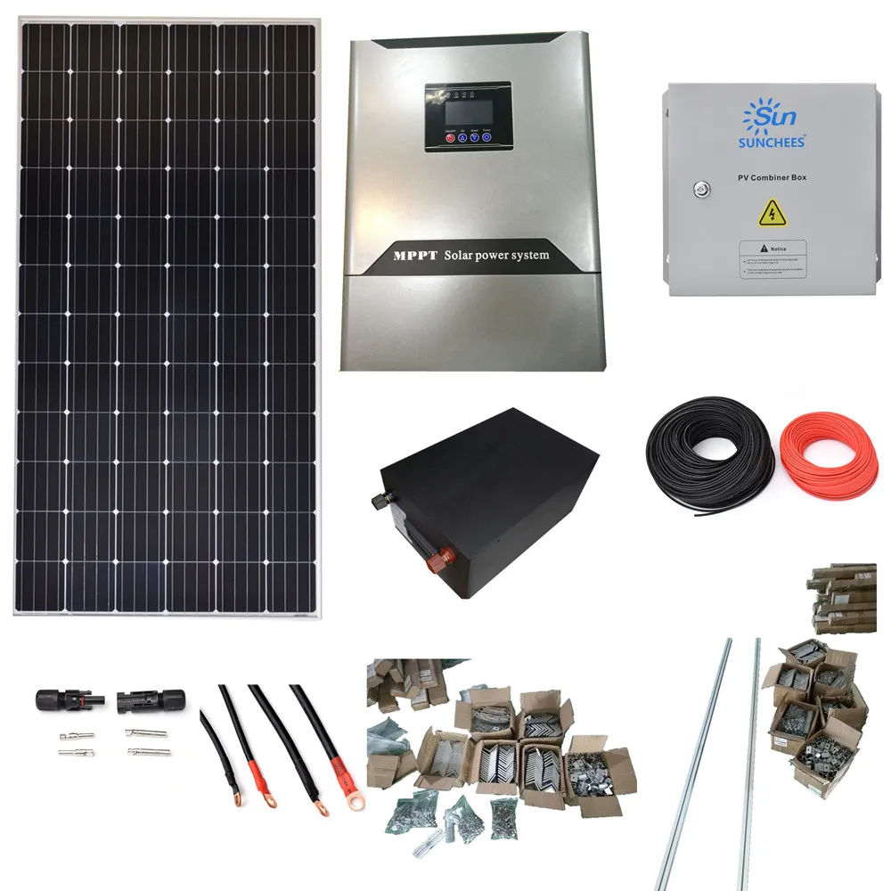 20kw Solar Farm Mounting System/stand Alone Solar Panel System Kits ...