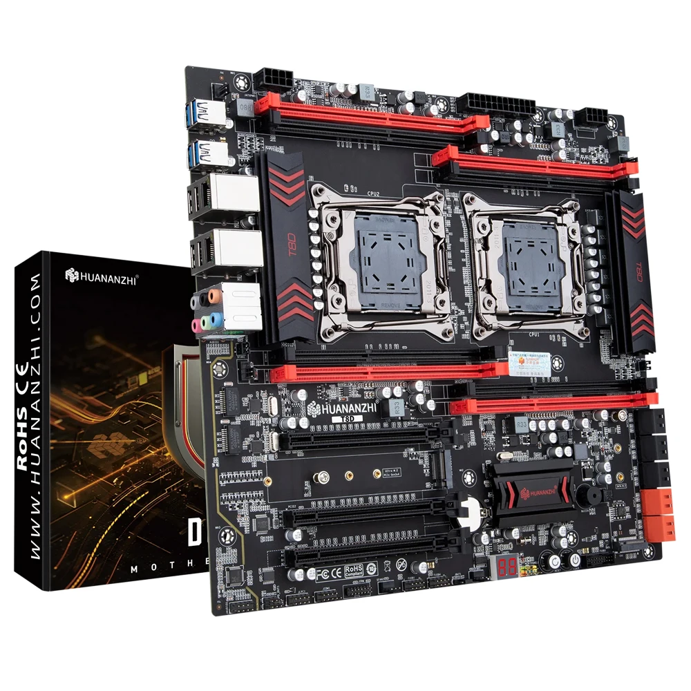 Desktop Computer Dual Cpu Ddr3 256gb X99 T8d E-atx Gaming Mainboard ...