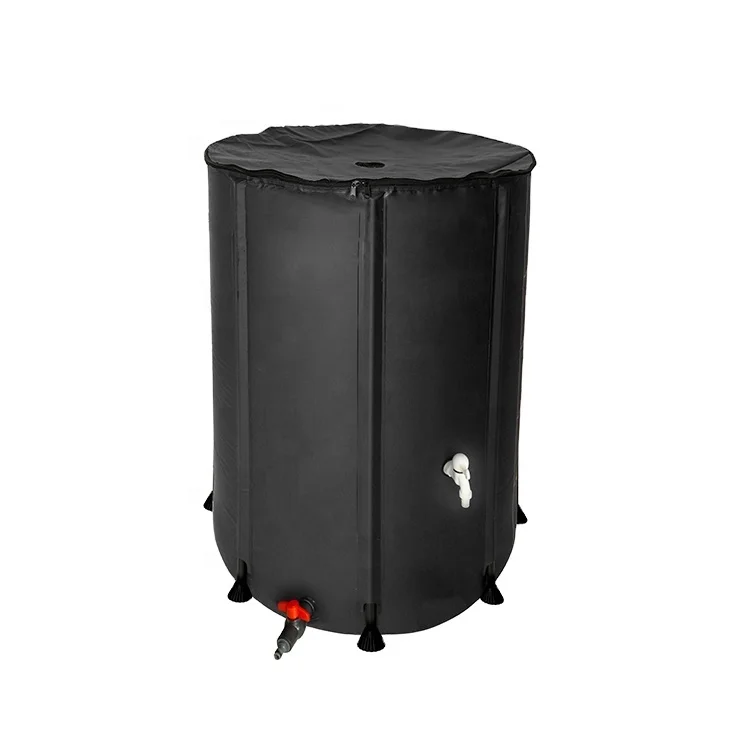 200-liter Pvc Rainwater Barrel With Collapsible Garden Hose Portable ...