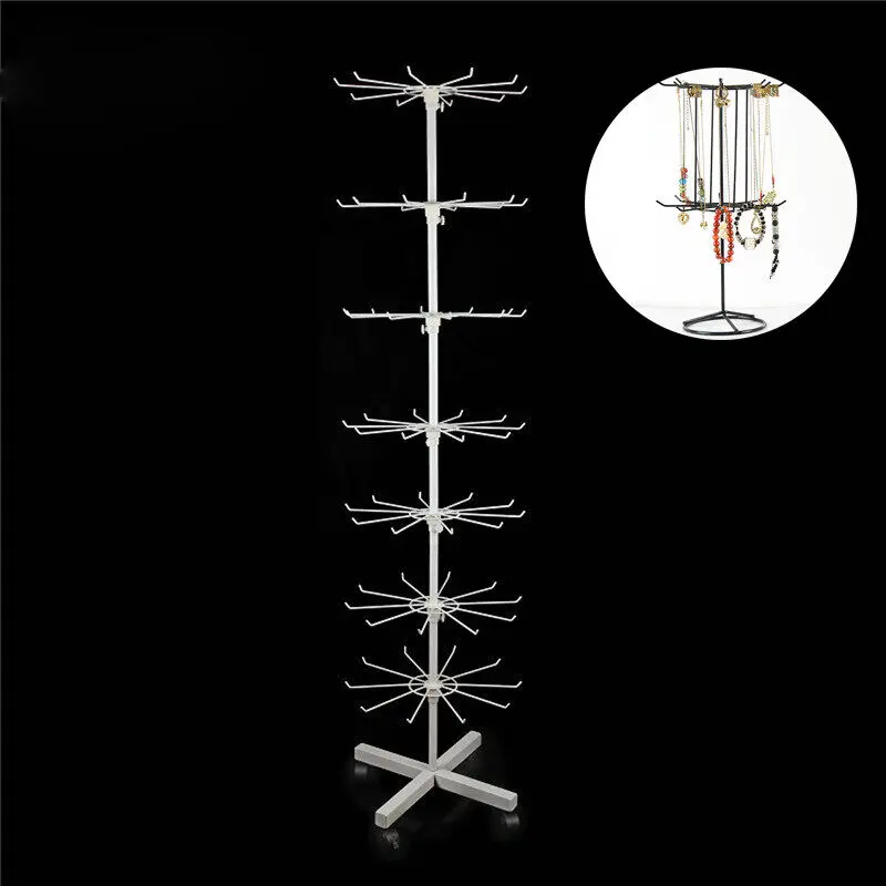 Custom Metal Hook Rotating Display Stand Rack Shelf Store Product ...