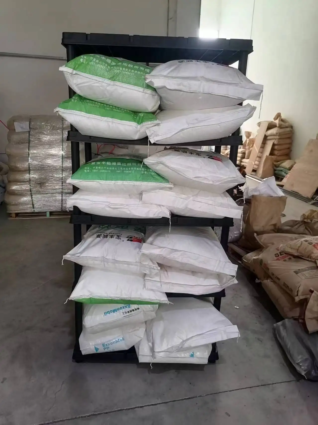 Heavy Duty Plastic Rack Shelves Boltless Free Standing Stackable ...