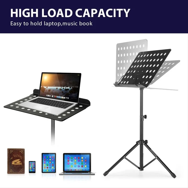 Musical Score Stand with Extendable Design and High-quality Metal ...
