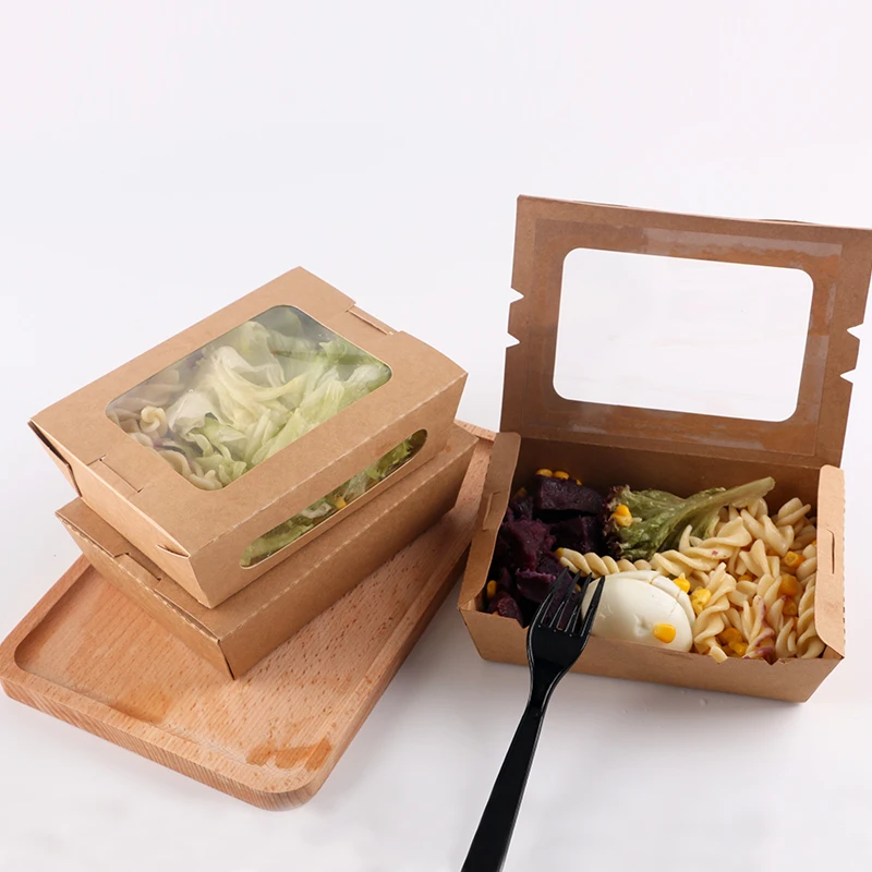 Wholesale Biodegradable Food Container Packaging Salad Box Disposable