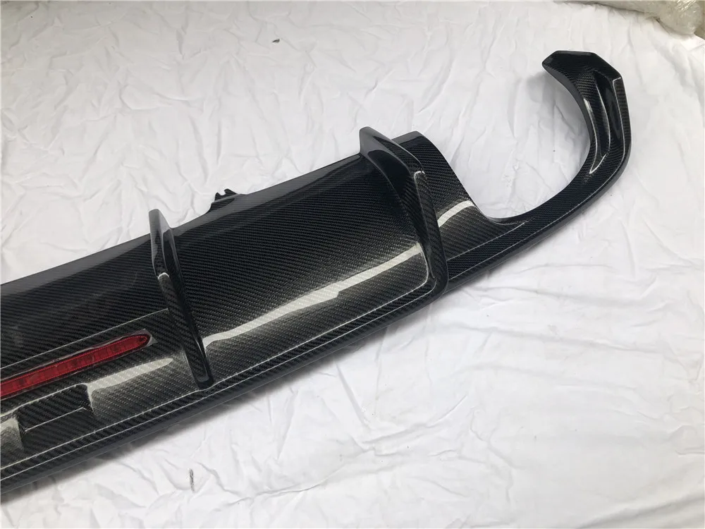 LED Luminous Carbon Fiber Rear Diffuser for Audi A4 S4