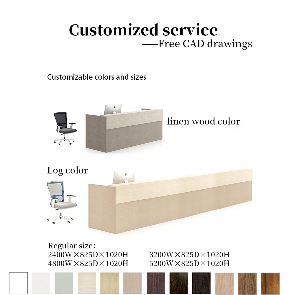 Modern Designs High Quality Office Front Counter Reception Desk ...
