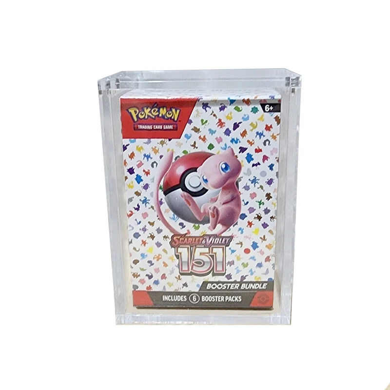 Custom High Clear Acrylic Display Case For Pokemon 151 Booster Bundle ...