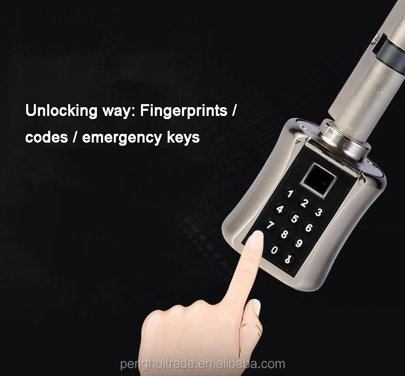 Electronic Keyless Eu Standard Door Digital Safe Euro Key Smart ...