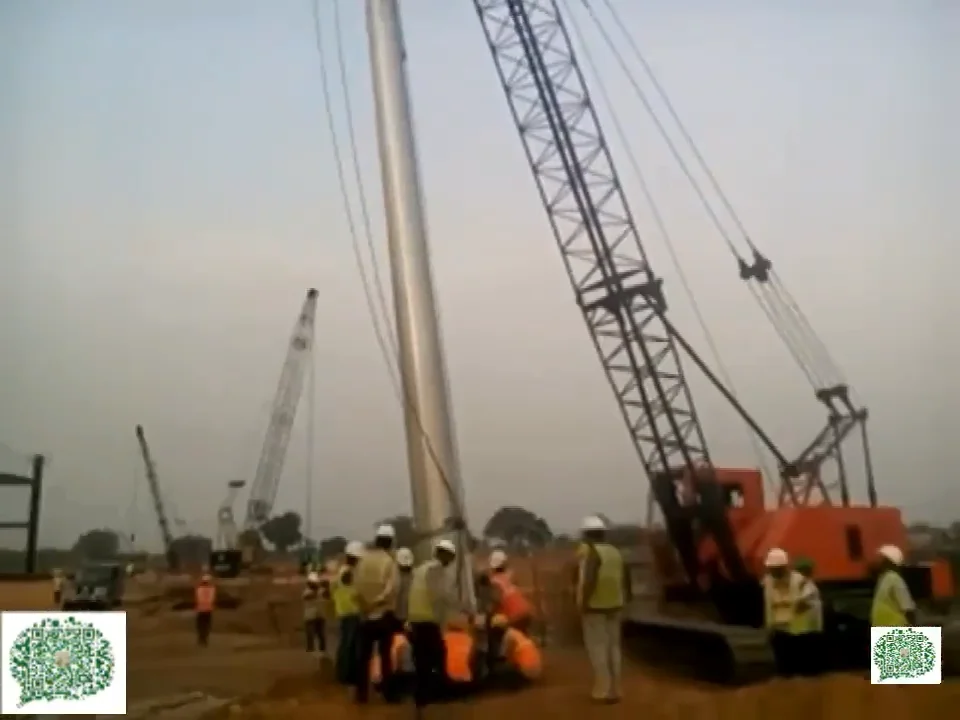 Outdoor 15m 20m Good Design Steel Polygonal Sides Hot Dip Galvanized ...