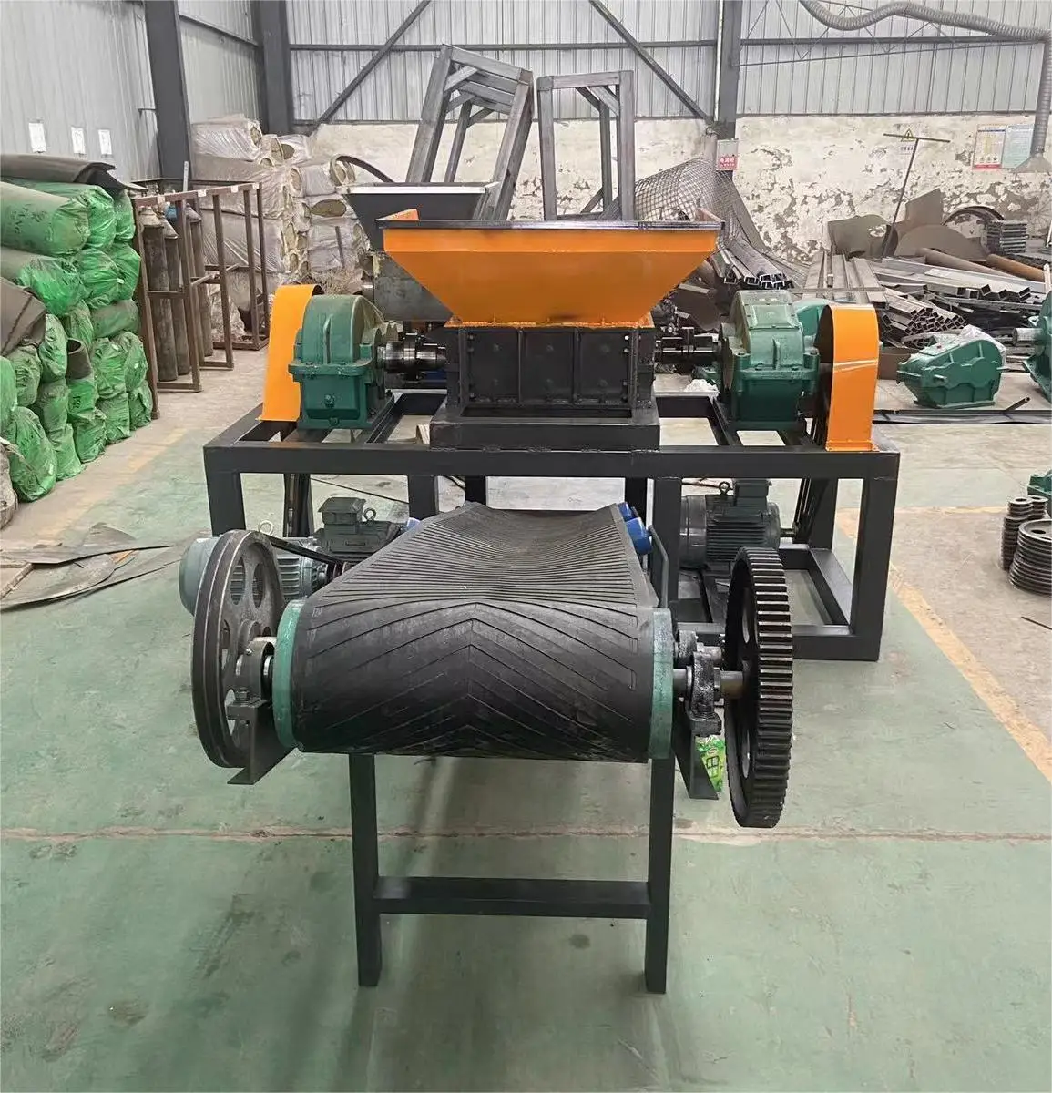 Big Heavy Duty Car Motor Engine Shredder Machine Metal Shredder