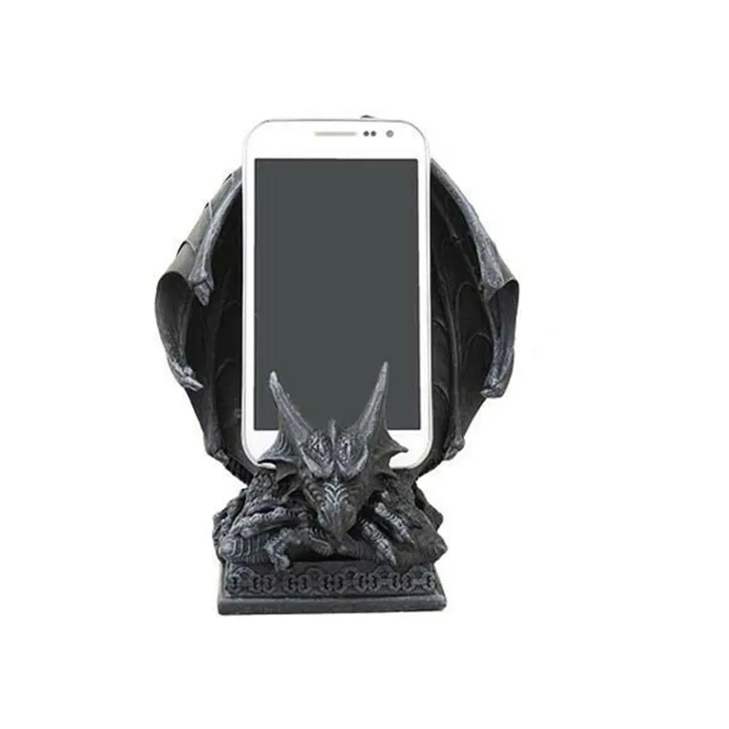 Ancient Crouching Dragon Cell Phone Holder Statue Mythical Fantasy ...