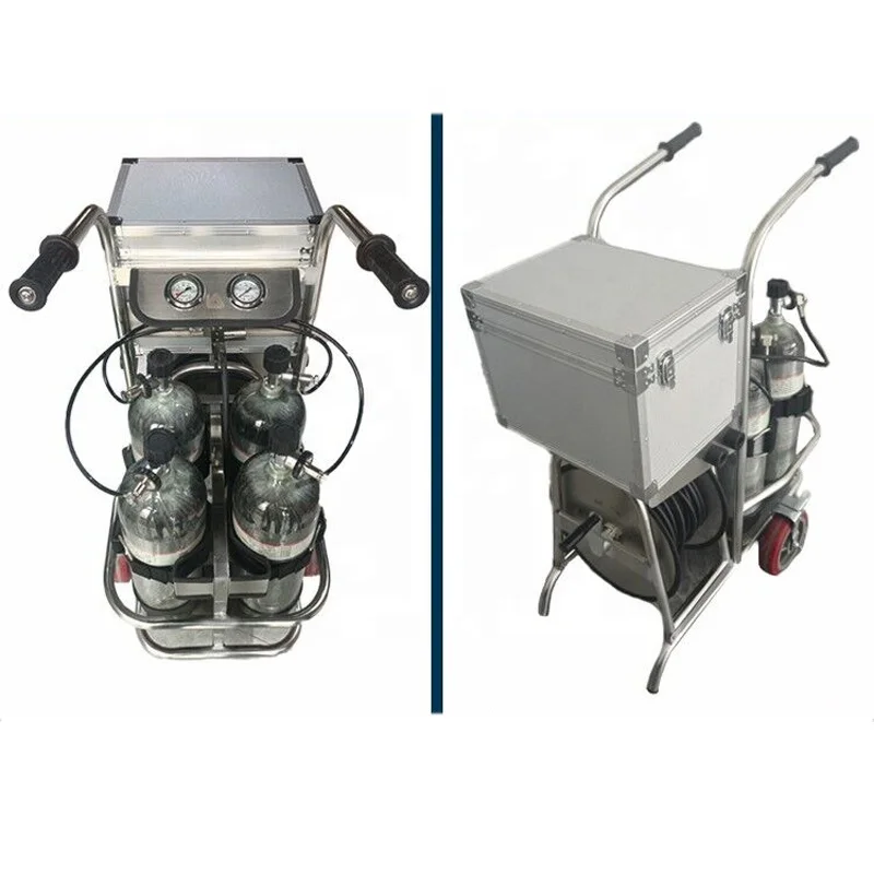 Firefighting Trolley Mounted SCBA - 6.8L Mine Rescue Equipment
