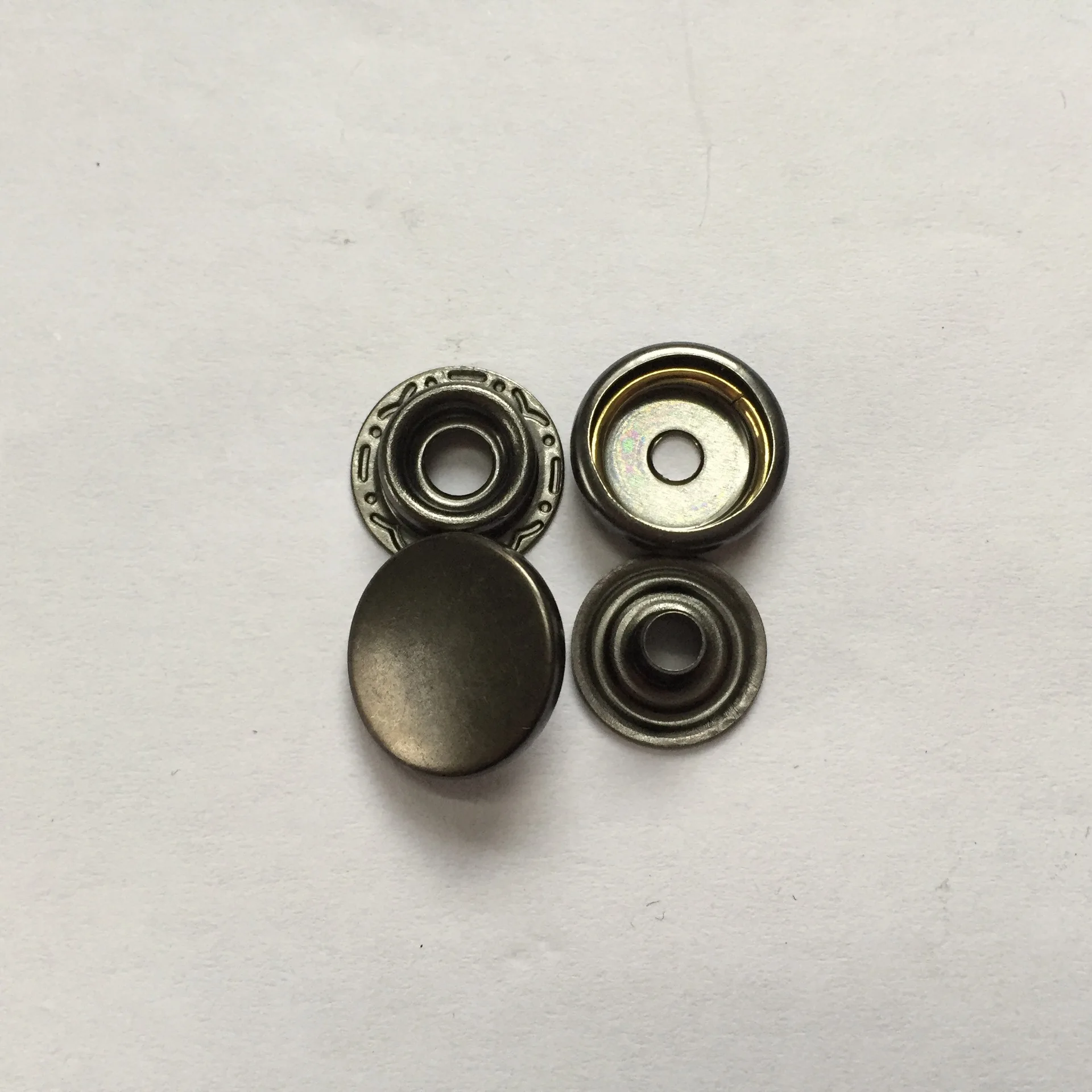 Custom Metal Iron SS Stainless Steel Stud Ring Snap Button for Leather