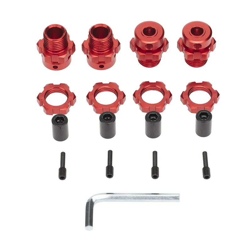17mm Hex Nut Adapter Splined Wheel Hubs Extension Combiner Set For ...