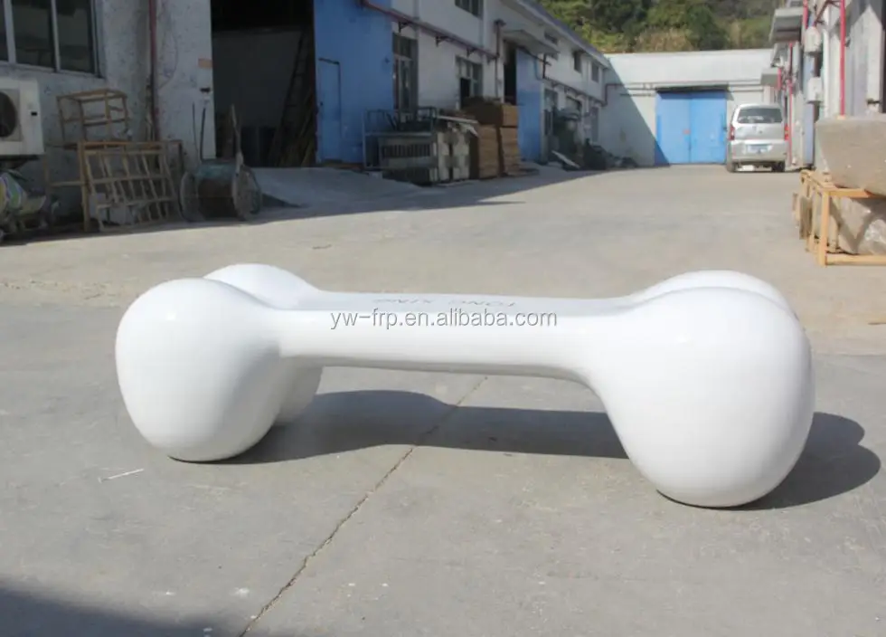 Creative Dog Bone Shape Outdoor Furniture Bench for Schools, Parks ...