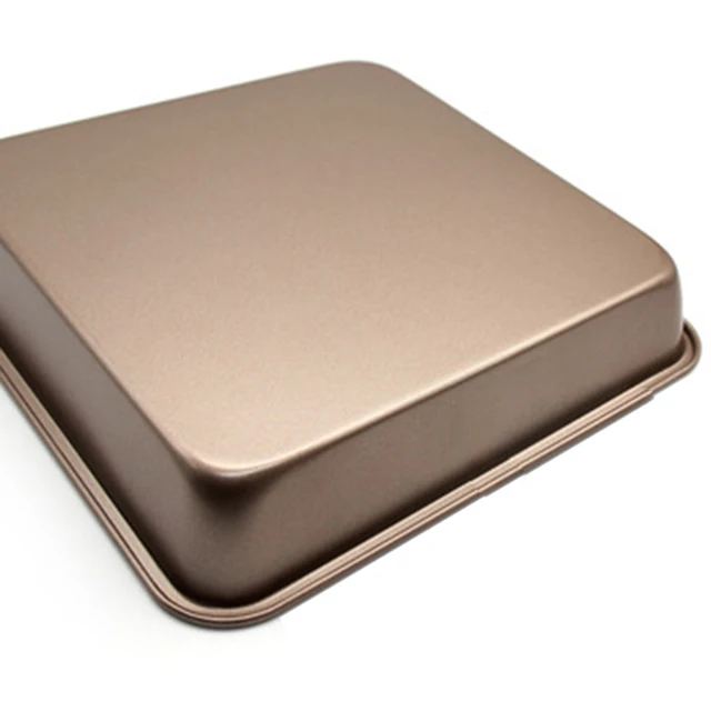 Square Cake Pan 9-inch Bakeware Non-stick Heavy Duty Carbon Steel Pan ...