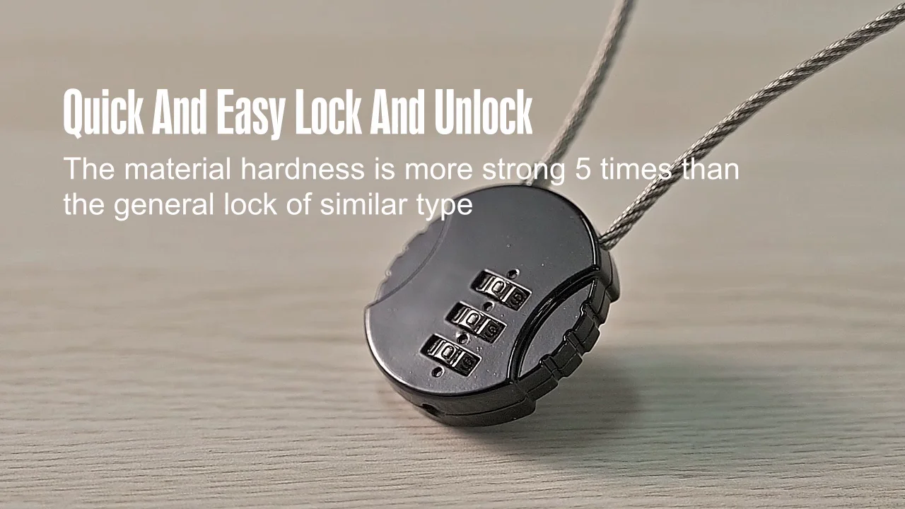 Custom Wholesale Bulk Resettable Travel Bag Security Lock For Suitcase ...