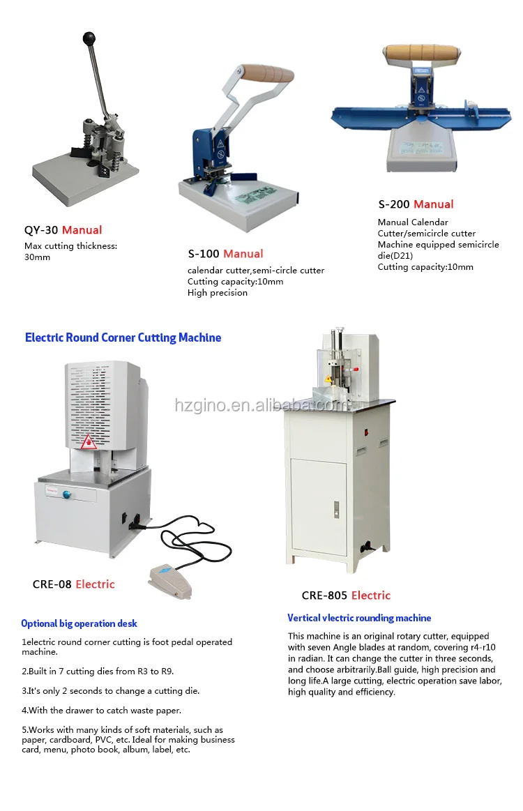 S-100 Manual Paper Corner Cutter Machine & Shape Cutting Tool