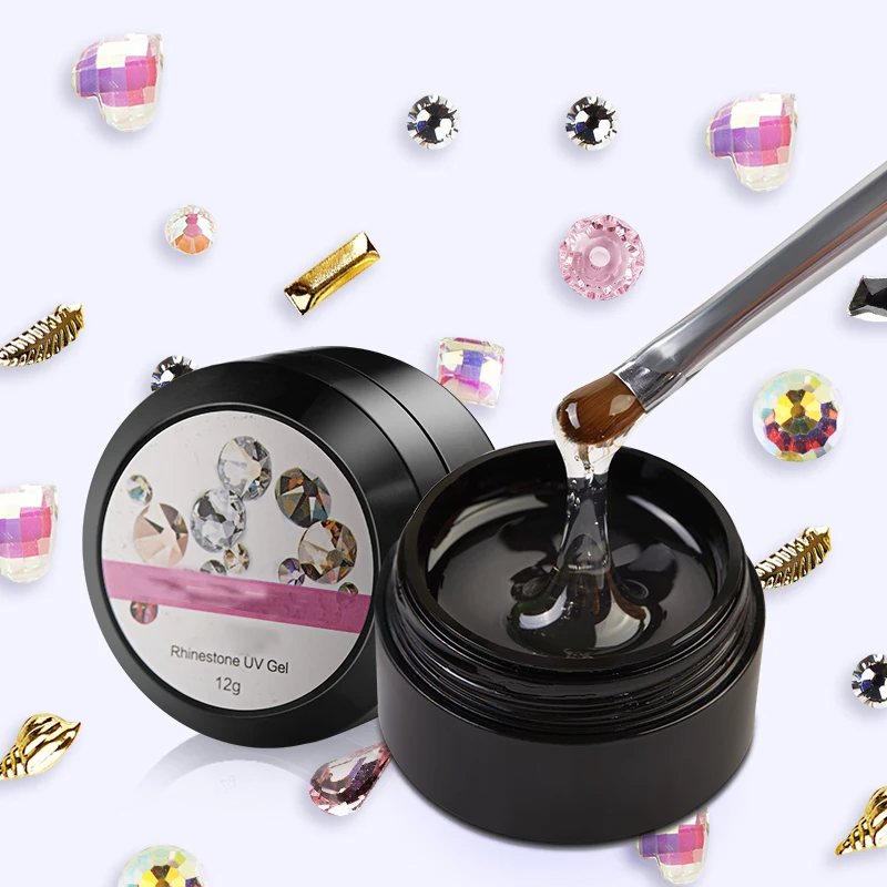 12g Super Adhesive Diamond Transparent Adhesive Nail Paste Diamond ...
