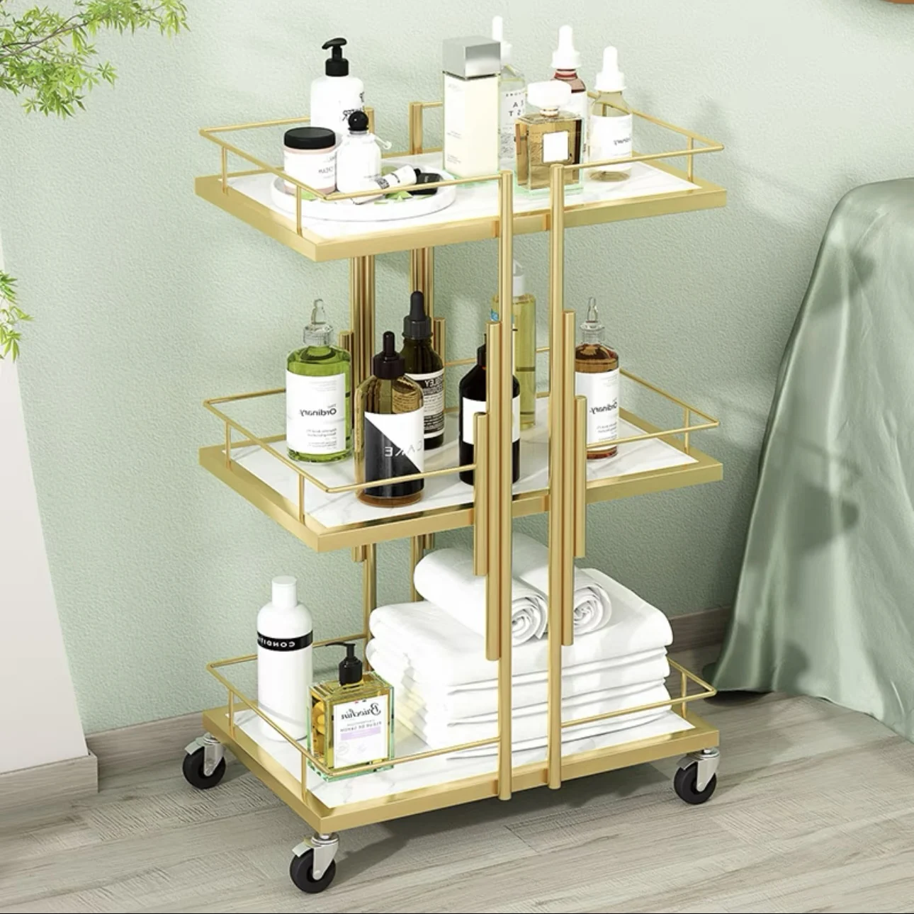 zs Salon Station Beautician Assistant Trolley Esthetician Cart With ...