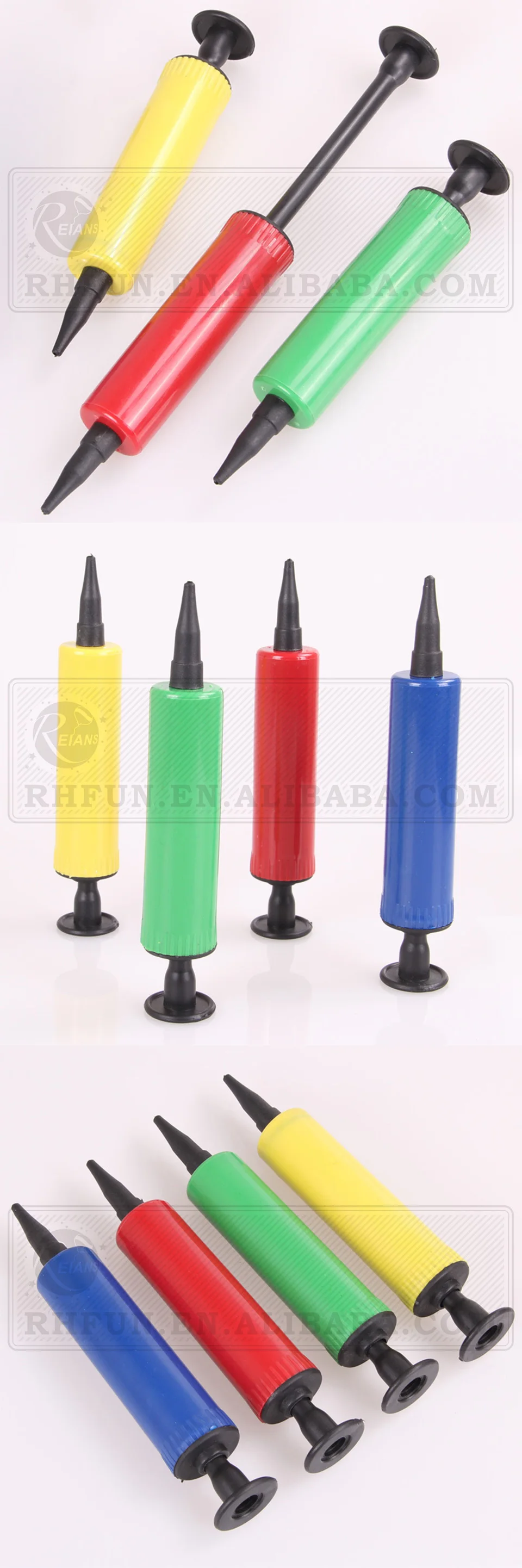 Mini Plastic Hand Balloon Pump - Random Color for Parties