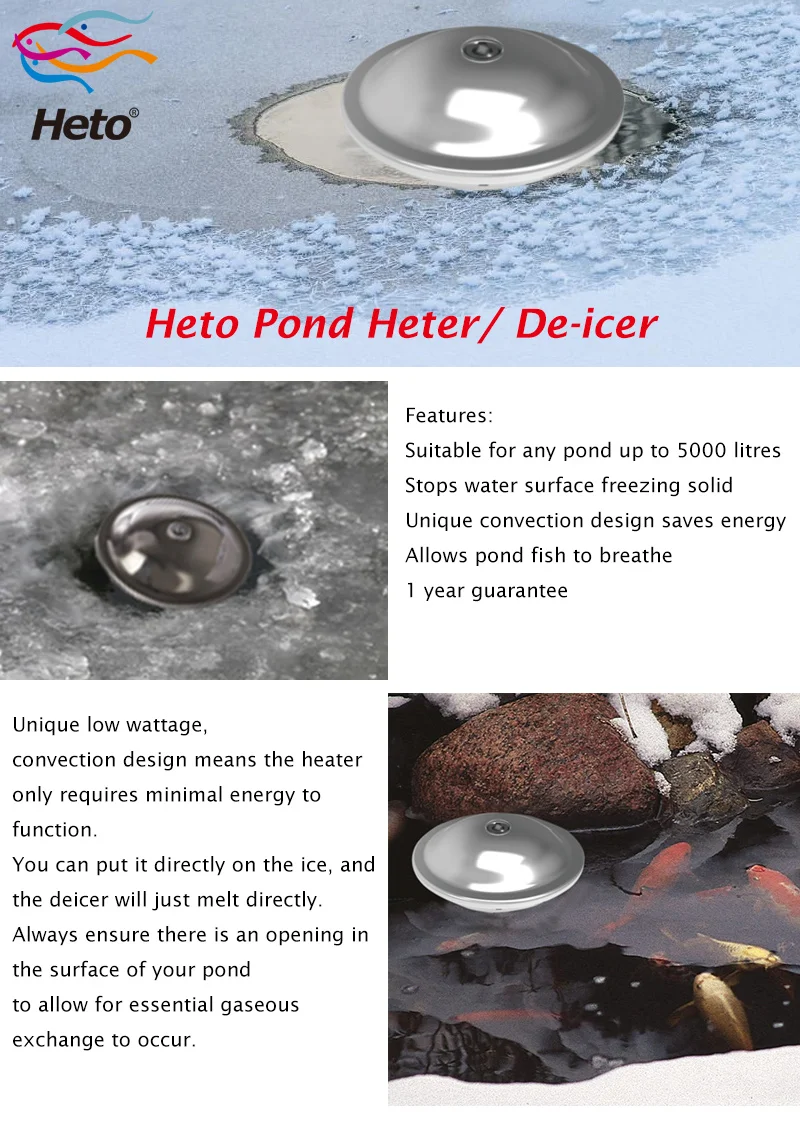 Heto 100-300W Pond Electric Deicing Machine - Sustainable Heating