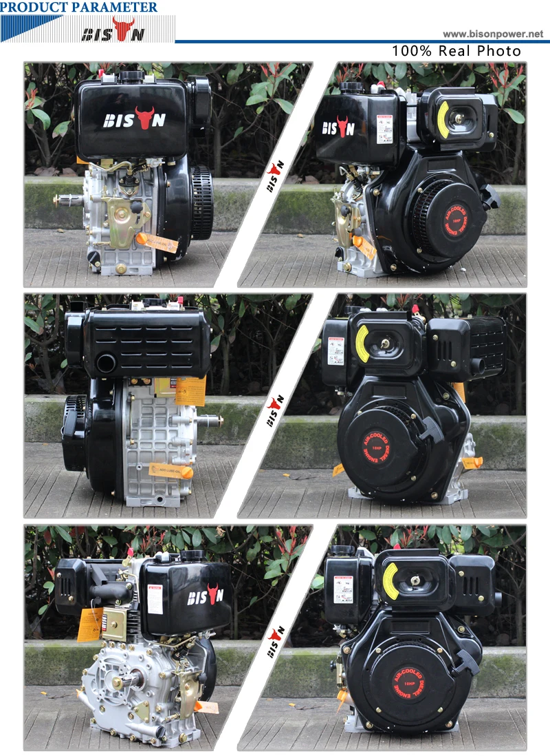 Bison(china) 12hp Aircooled Diesel Engine Mesin Diesel 1 Cylinder Low ...