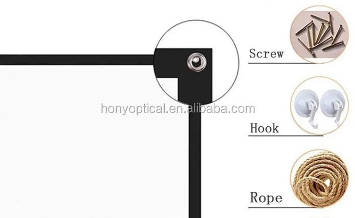 HONY Foldable Silver 3D Screen - Perfect for Home Theater