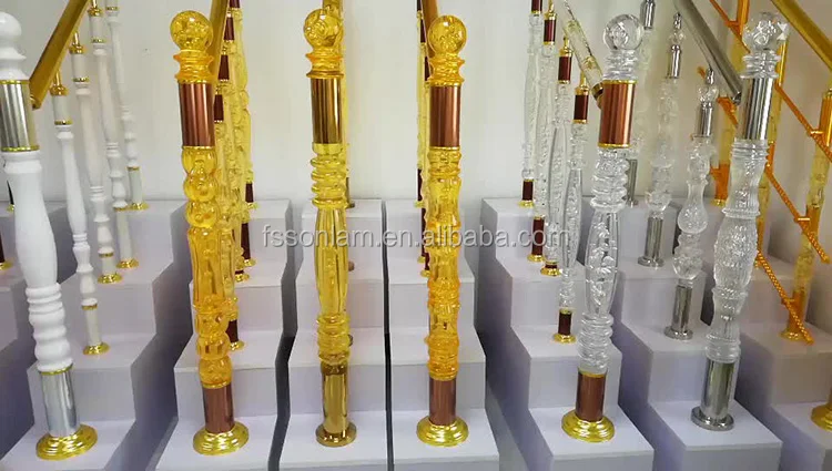 High Transparency Clear Stair Handrail Railings Pillars,Acrylic Stairs ...