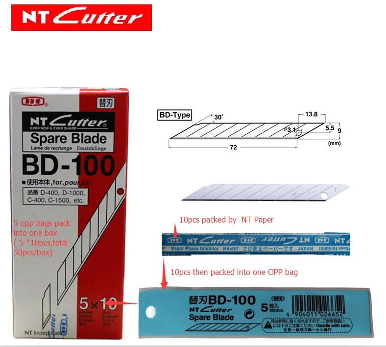 Nt Cutter Spare Blade Blade Cutter Cutter Blade - Buy Nt Cutter,Blade ...
