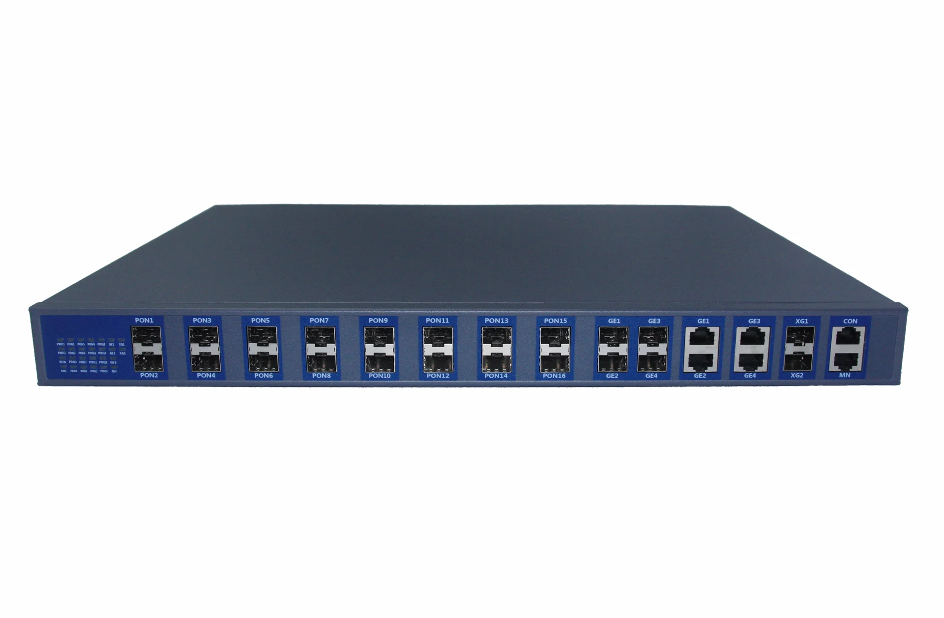 GPON EPON 1U 19 inch 16 port 10GE SFP uplink gpon olt for fttx system ...