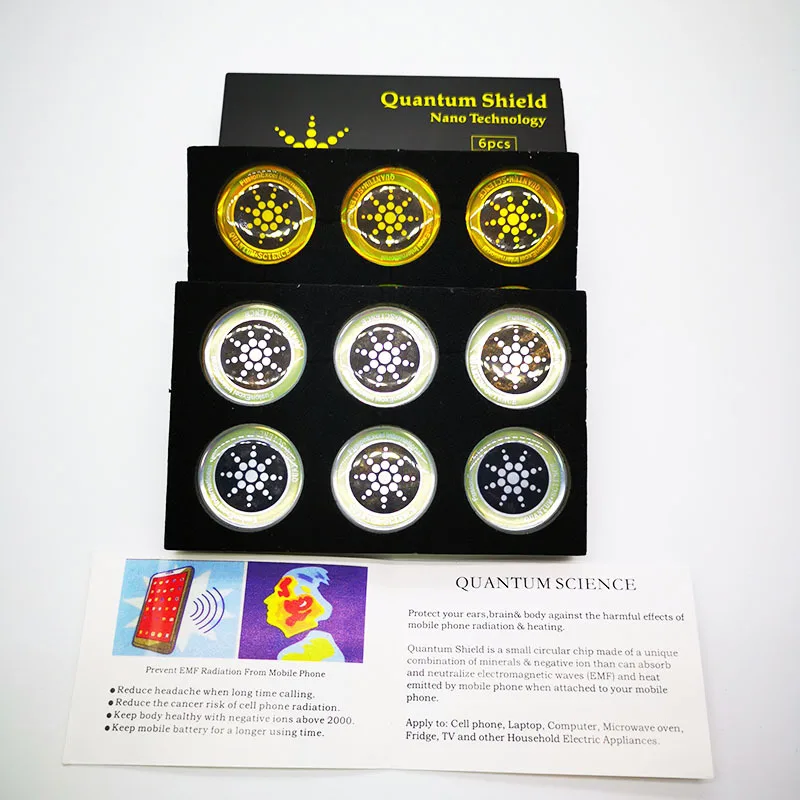 2025 Quantum Shield Gold Round Household Appliance Stickers Phone ...