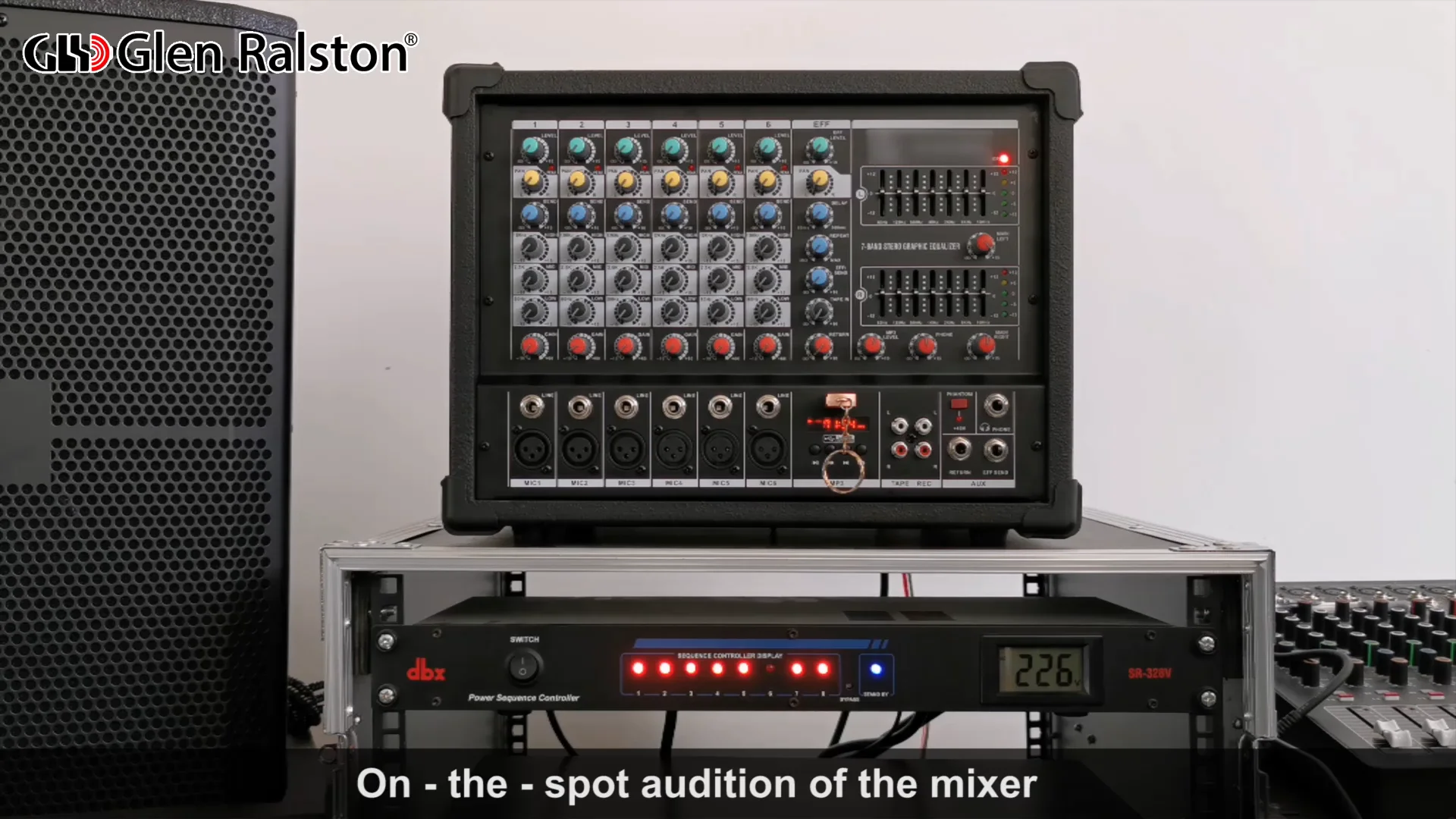 Glen Ralston 10 Channel Professional Digital Music Audio Dj Mixer ...