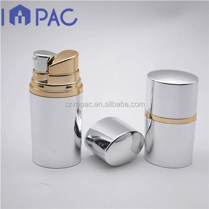 Silver Dual Chamber Cosmetic Cream Bottles Packaging for Eye Serum ...