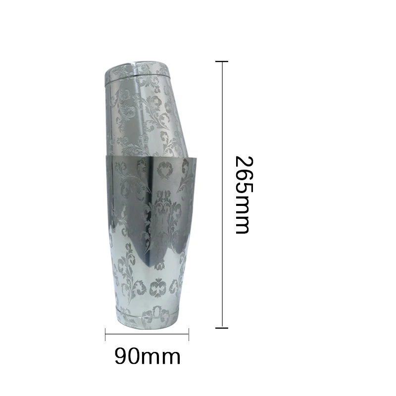 Customized Logo 18/28 OZ Cocktail Shaker Metal Stainless Steel 304 ...