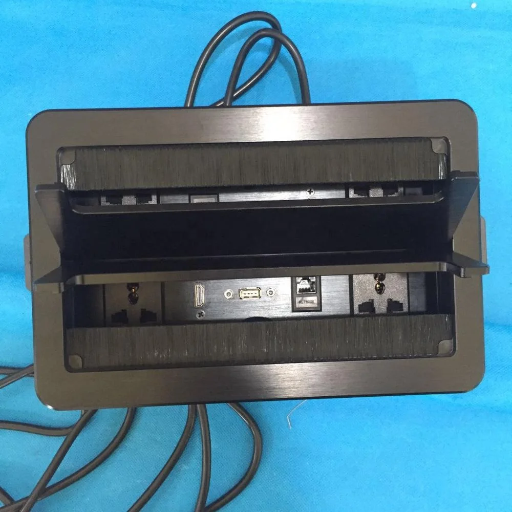 Double Side Multimedia Flip-top Brush Power Data Grommet Connection ...