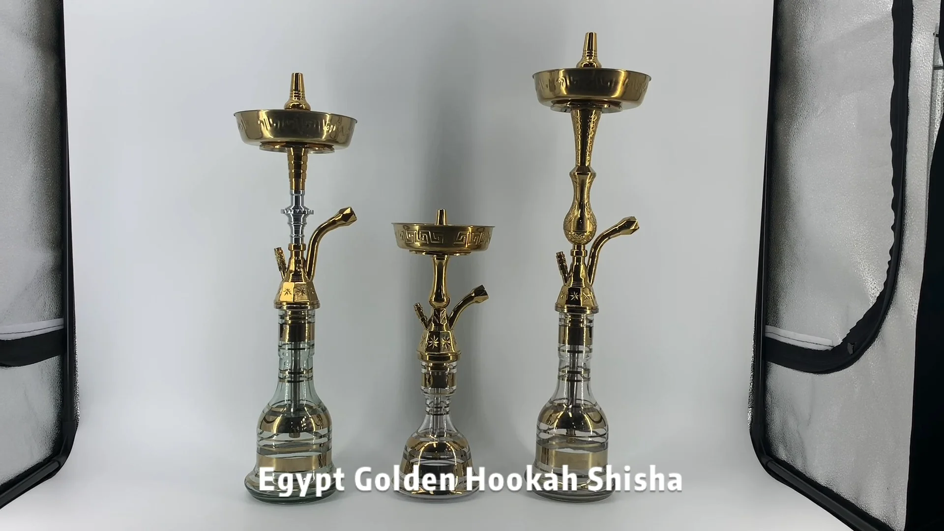 Modern Design Aluminium Plated Golden Color Egyptian Khalil Mamoon Shisha Hookah - Buy Khalil ...