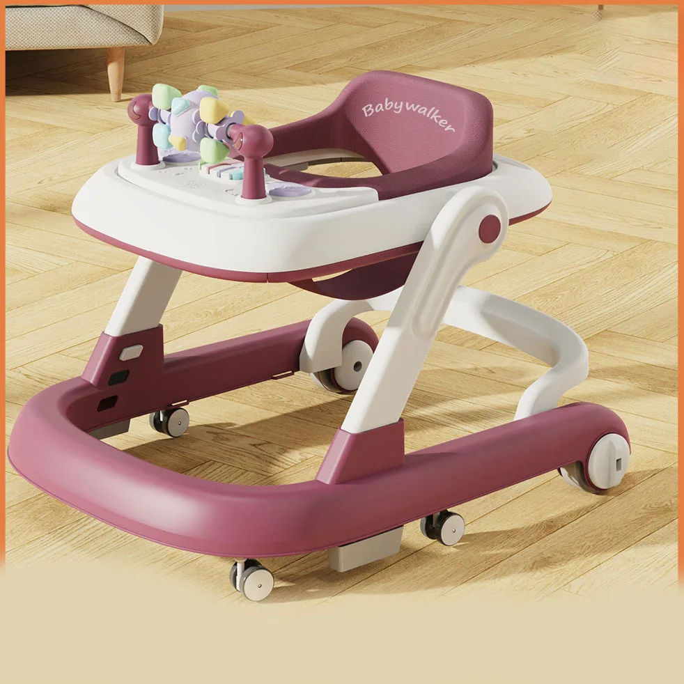 Kids Learn To Walk Cartoon Walking Toy Chair Musical Baby Walker With ...