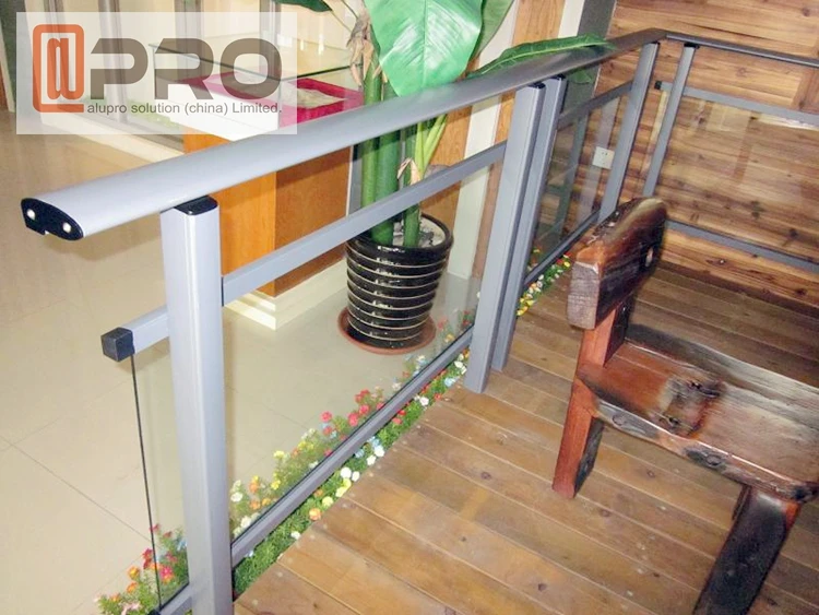Aluminium Glass Balcony Railing for Villa - Frameless Design