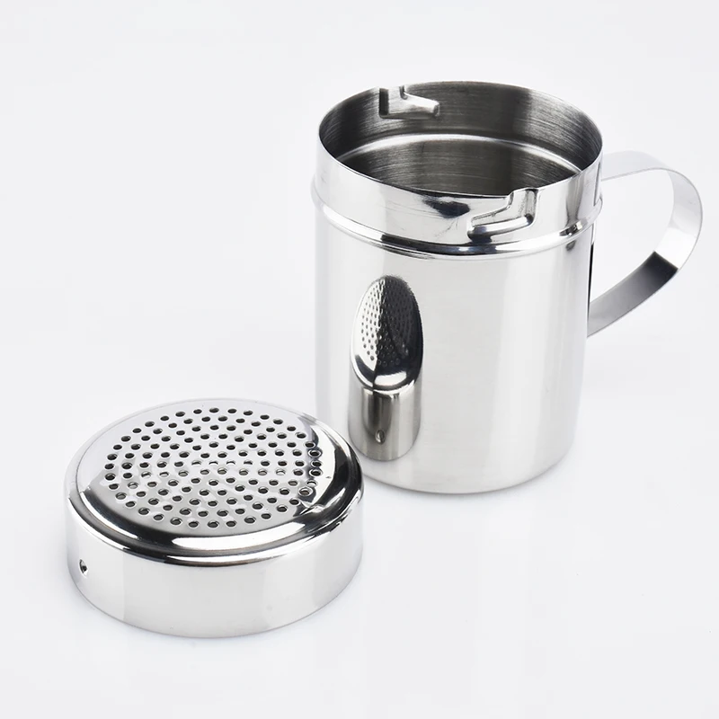 Stainless Steel Dredge Shaker Powdered Sugar Dispenser Cocoa Powder ...