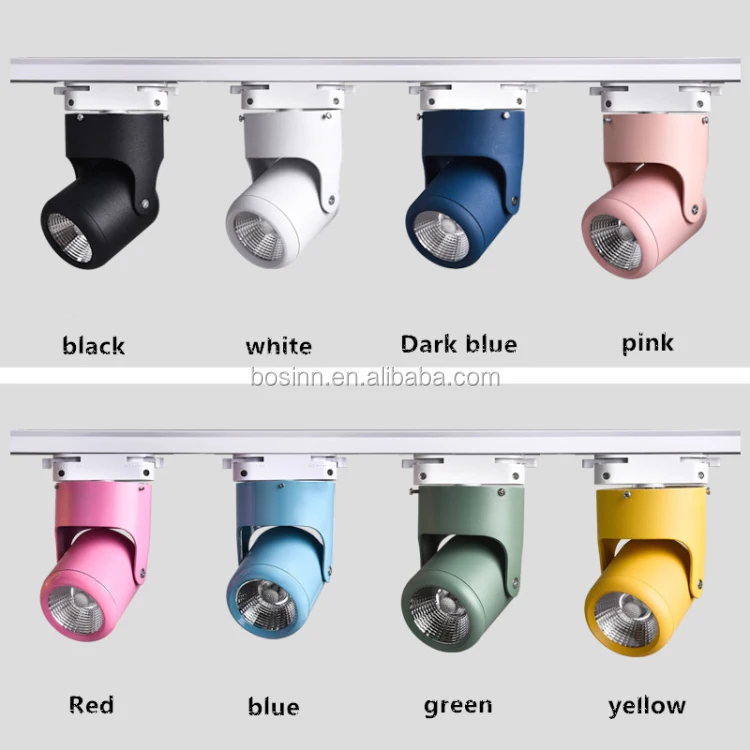 Track Lights Wall Surface Mounted Spotlight Adjustable Downlight Track ...