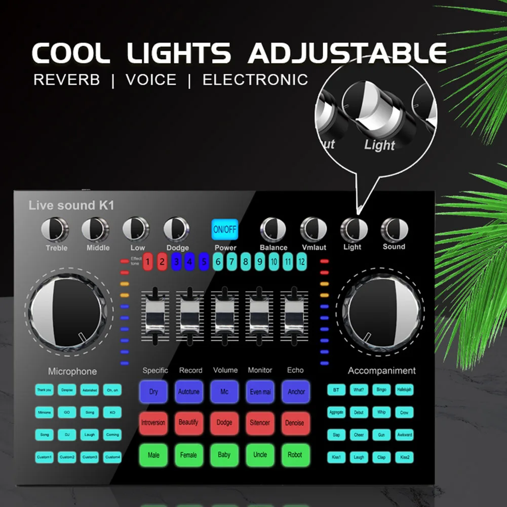 K1 Sound Card - Professional USB Live Interface for Studio