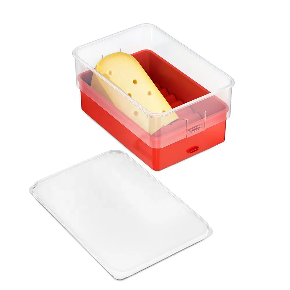 2 Layer Plastic Storage Container Cheese Storage Box For Refrigerate ...