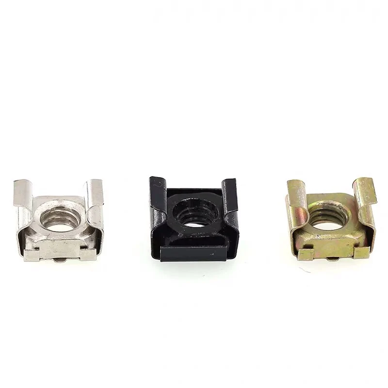 M6 M8 Black Color Square Lock Captive Nuts for Server Rack