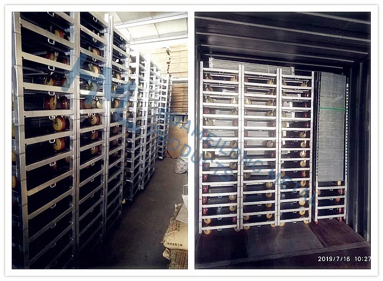 Metal Garden Greenhouse Nursery Storage Rolling Shipping Transport Cc ...