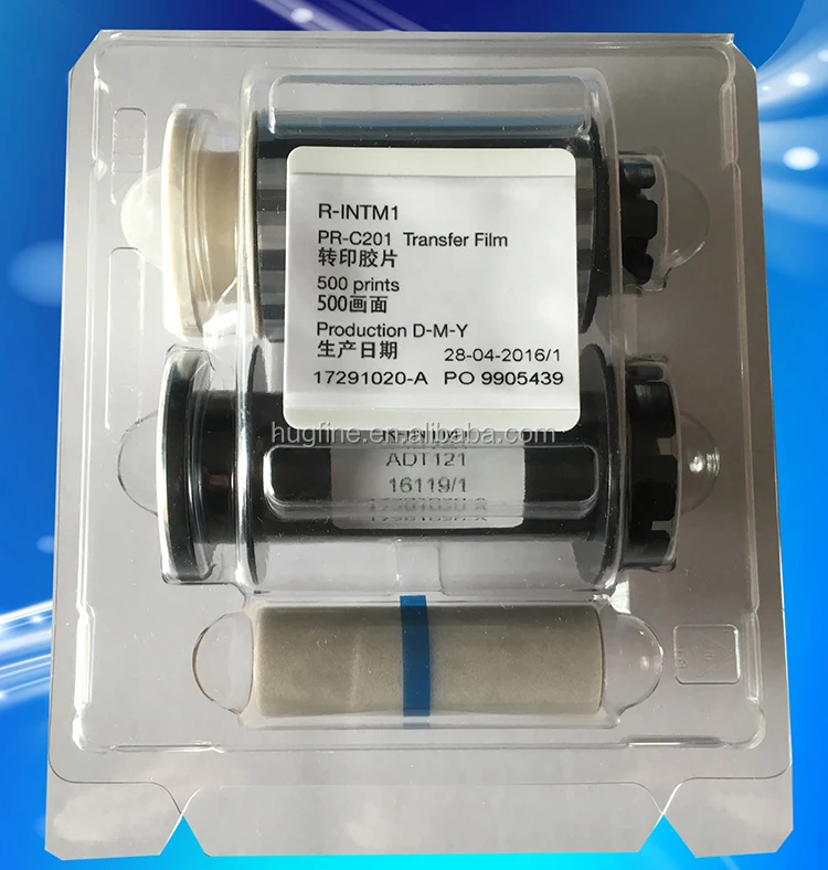 Original Nisca PR-C201 R-YMCK Color Ribbon & Transfer Film - 500 Prints ...