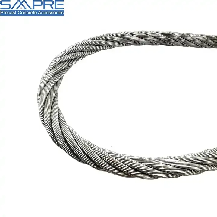 Steel Wire Rope Lifting Slings - Buy Lifting Loops For Precast Concrete ...