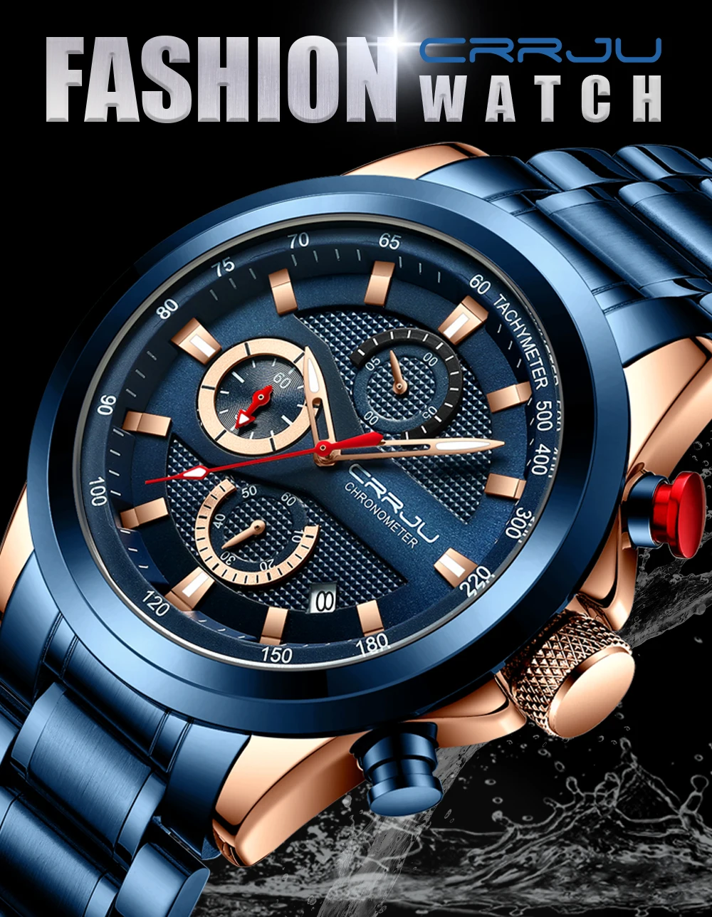2020 New Stainless Steel Luminous Chronograph Men Creative Design ...