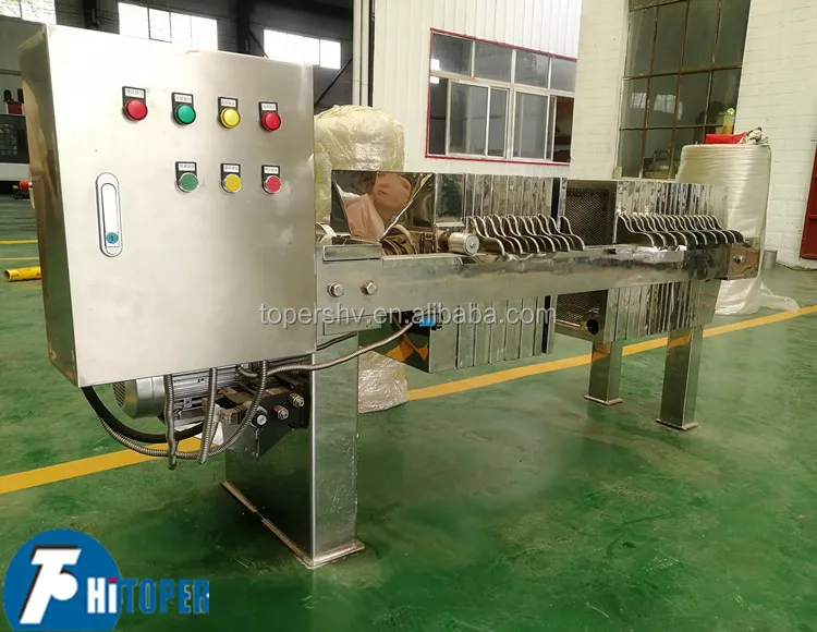 China Fine Filtration Stainless Steel Frame Filter Machine